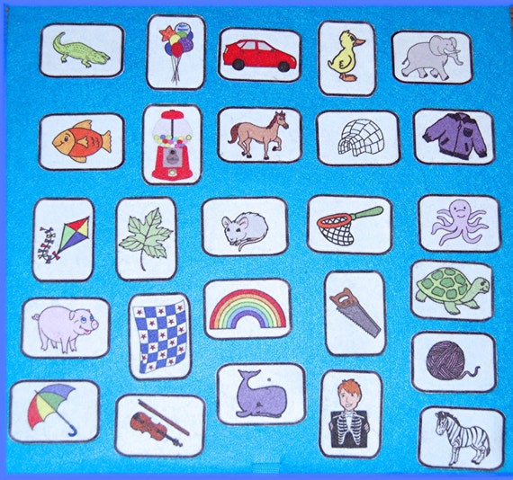 Alphabet Felt Board Set 26 objects A-Z