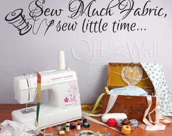 Sewing wall decal | Etsy