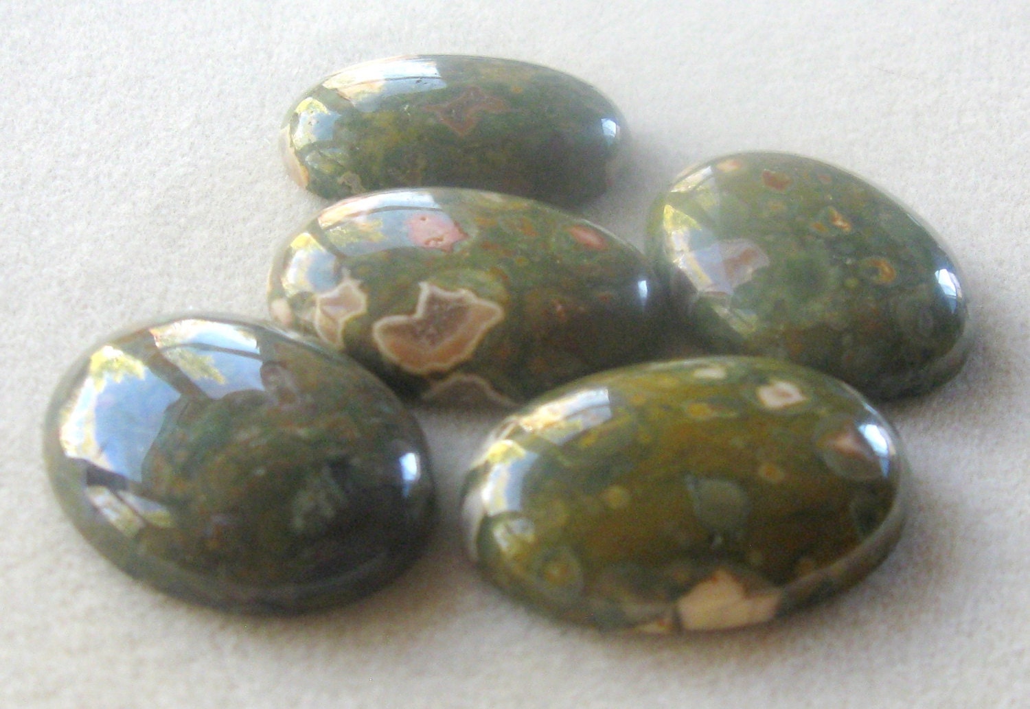 Rhyolite Cabochon Gemstone Pendant Stone Beads Bead Embroidery