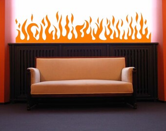 Fireplace decal | Etsy