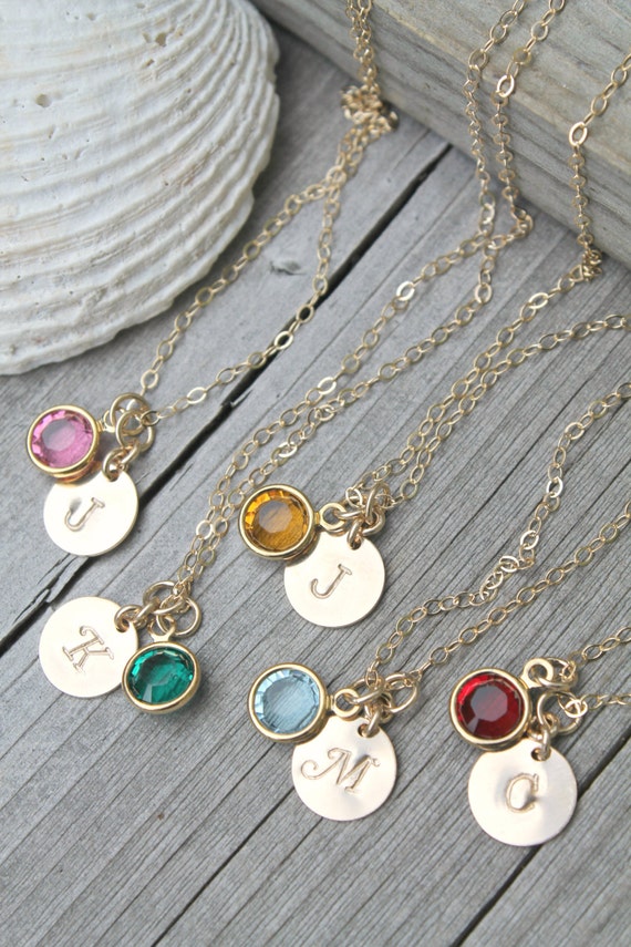 Child necklace Little girl necklace Personalized 14k gold