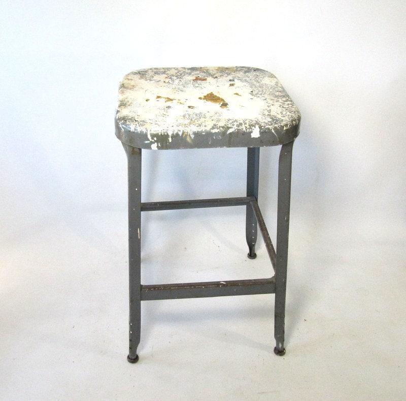 Drafting Stool, metal stool, Industrial, Lyon – Haute Juice