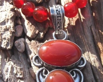 Popular items for rust color necklace on Etsy