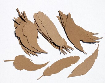 Popular items for feather die cut on Etsy