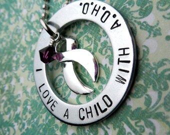 A.D.H.D Awareness, I Love A Child With ADHD necklace, ADHD Jewelry