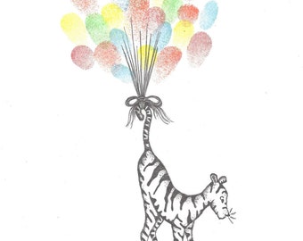 Popular items for balloon fingerprint on Etsy