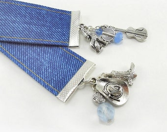 Denim bookmark | Etsy