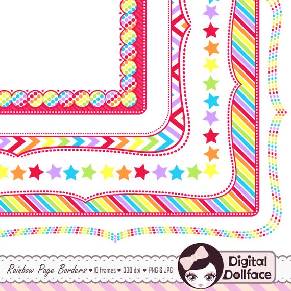 Rainbow Borders And Frames