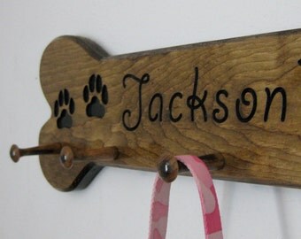 Dog collar rack | Etsy