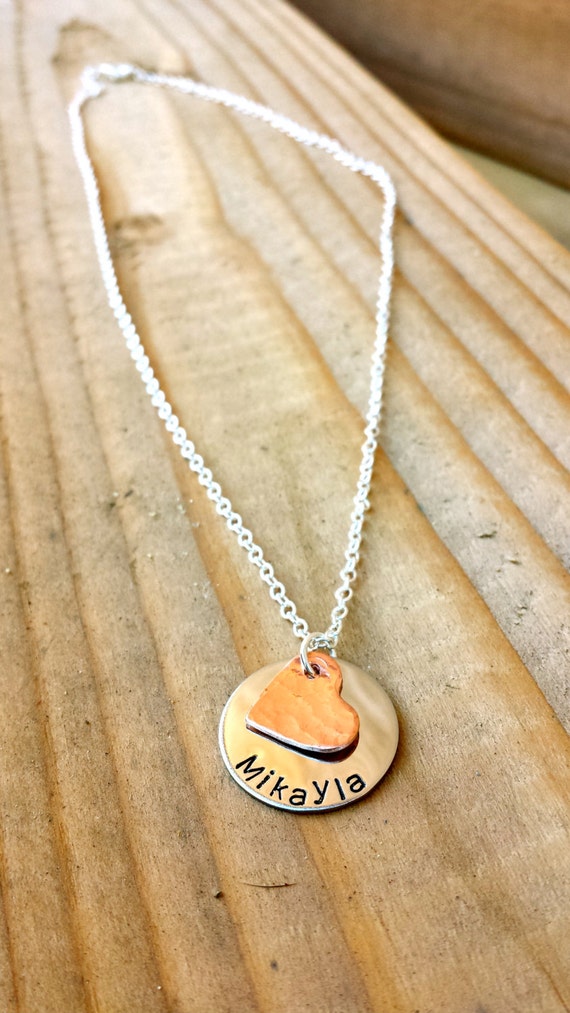Child s Name Necklace Name Necklace Mom Necklace By LaMerLove child-s-name-necklace-name-necklace-mom-necklace-by-lamerlove