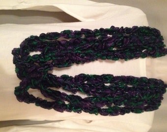 Purple green scarf | Etsy