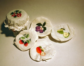 Popular items for jam jar cover on Etsy