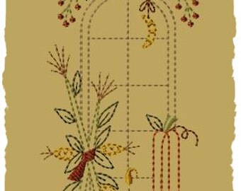 Primitive Machine Embroidery Design-BooVersion by PrimitiveKeepers