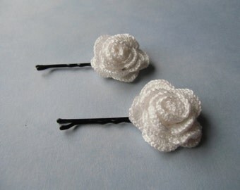 Crochet bobby pins | Etsy