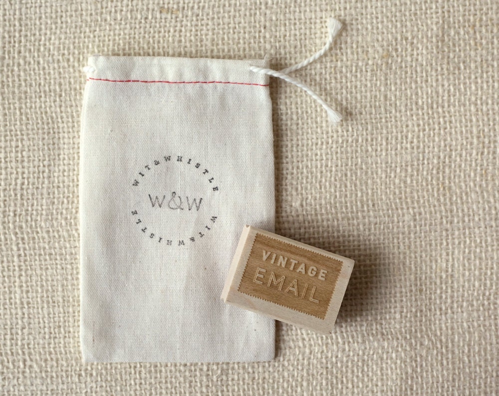 Rubber Stamp Vintage Email by witandwhistle on Etsy