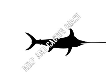 Swordfish decal | Etsy