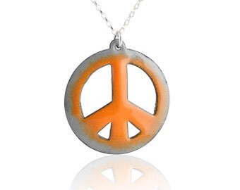 Orange peace sign | Etsy
