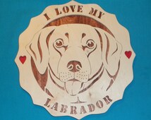 Popular items for i love my labrador on Etsy
