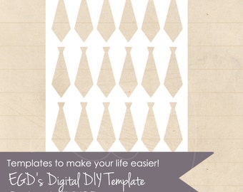 Unique tie template related items | Etsy