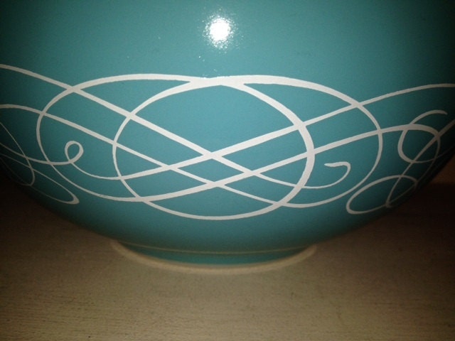 Vintage Pyrex Turquoise Promotional by RiverOfTimeTreasures