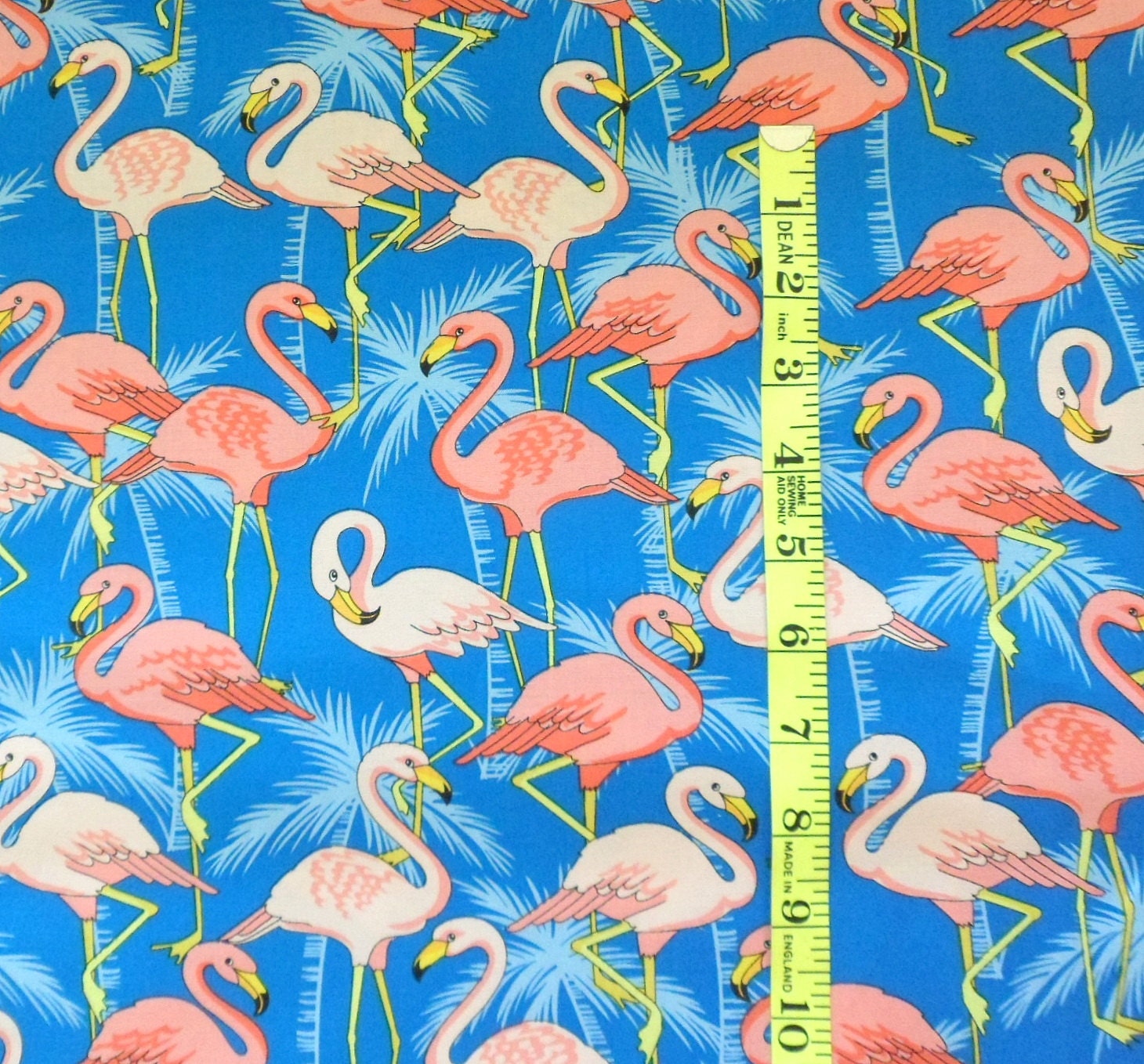 Pink Flamingo Fabric Cotton Material Flamingo Fabric Cotton