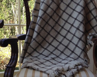 Items similar to Hand Woven Merino Wool Blanket on Etsy
