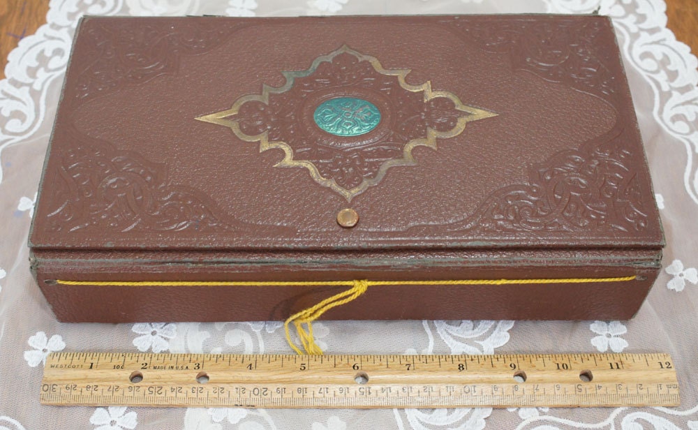 Vintage Leatherette Storage Box Great Studio Storage or Gift Box ...