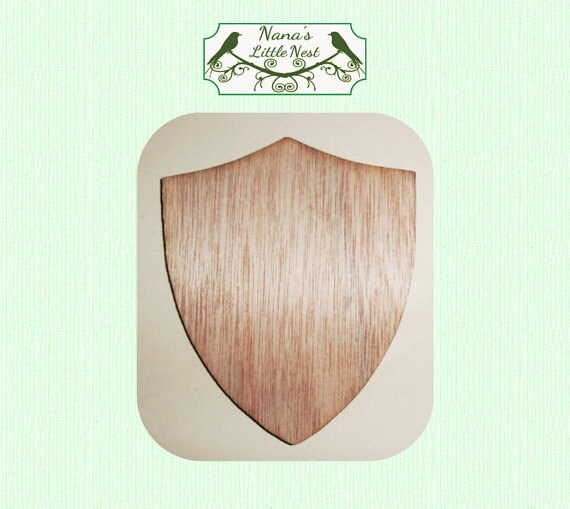 Shield Large Wood Cut Out Laser Cut