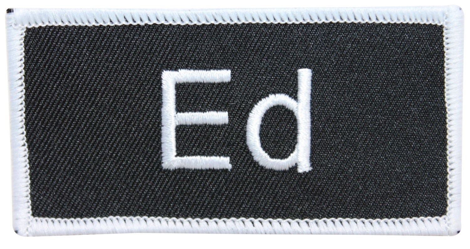 Ed Ed Name Tag Uniform Identification ID Badge