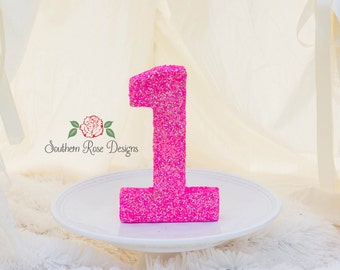 Popular items for pink glitter numbers on Etsy