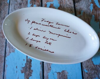 Kitchen Decor Wall Recipe Display Recipe Recipe card by phpottery