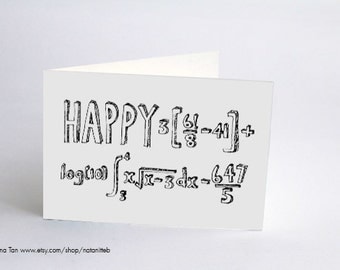 birthday card math – Etsy