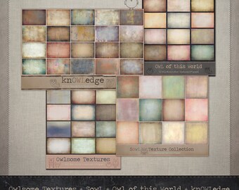 Fine Art Digital Texture Set knOWLedge by by OwlsomeBoutique