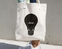 Popular items for typography tote bag on Etsy