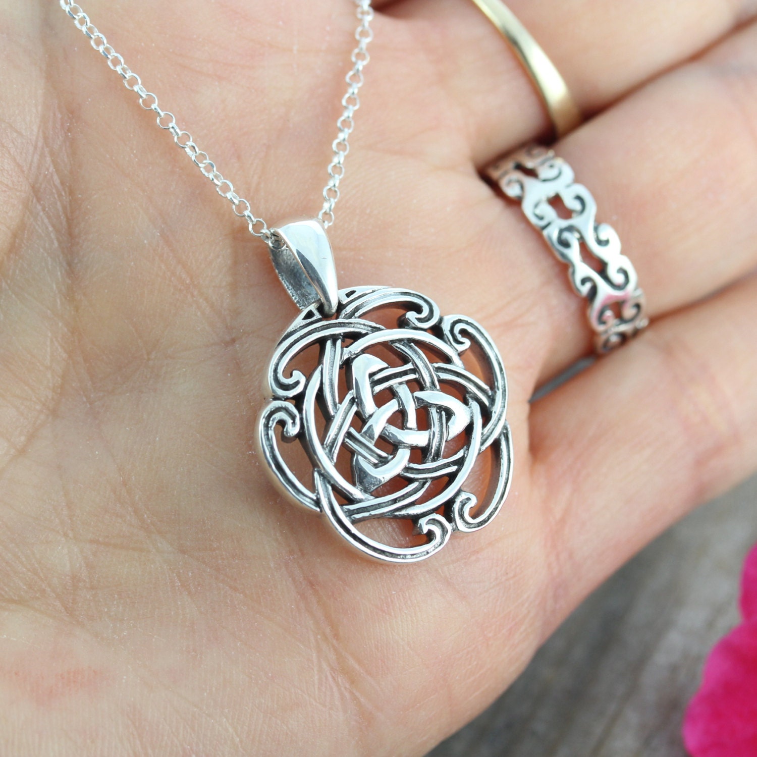 Celtic Triquetra Jewelry Celtic Triquetra Knot by LifeOfSilver
