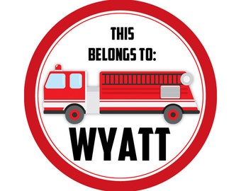 Popular items for fire truck sticker on Etsy