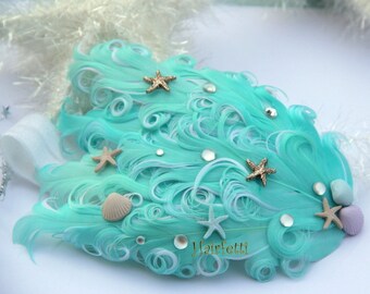 Ocean fascinator | Etsy