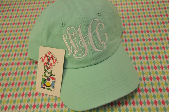 Items similar to Monogrammed Baseball/Softball Caps - Hats ...