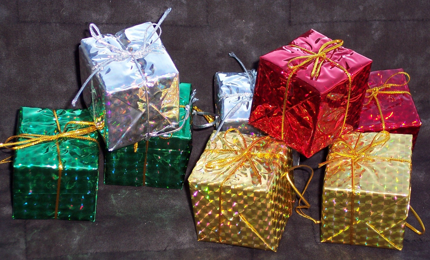 wrapped gift packages Christmas craft by UniquelyYoursCrafts