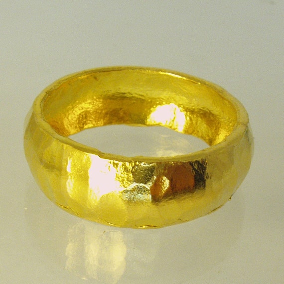 Pure Solid gold wedding band 24 Karat solid gold ring100%