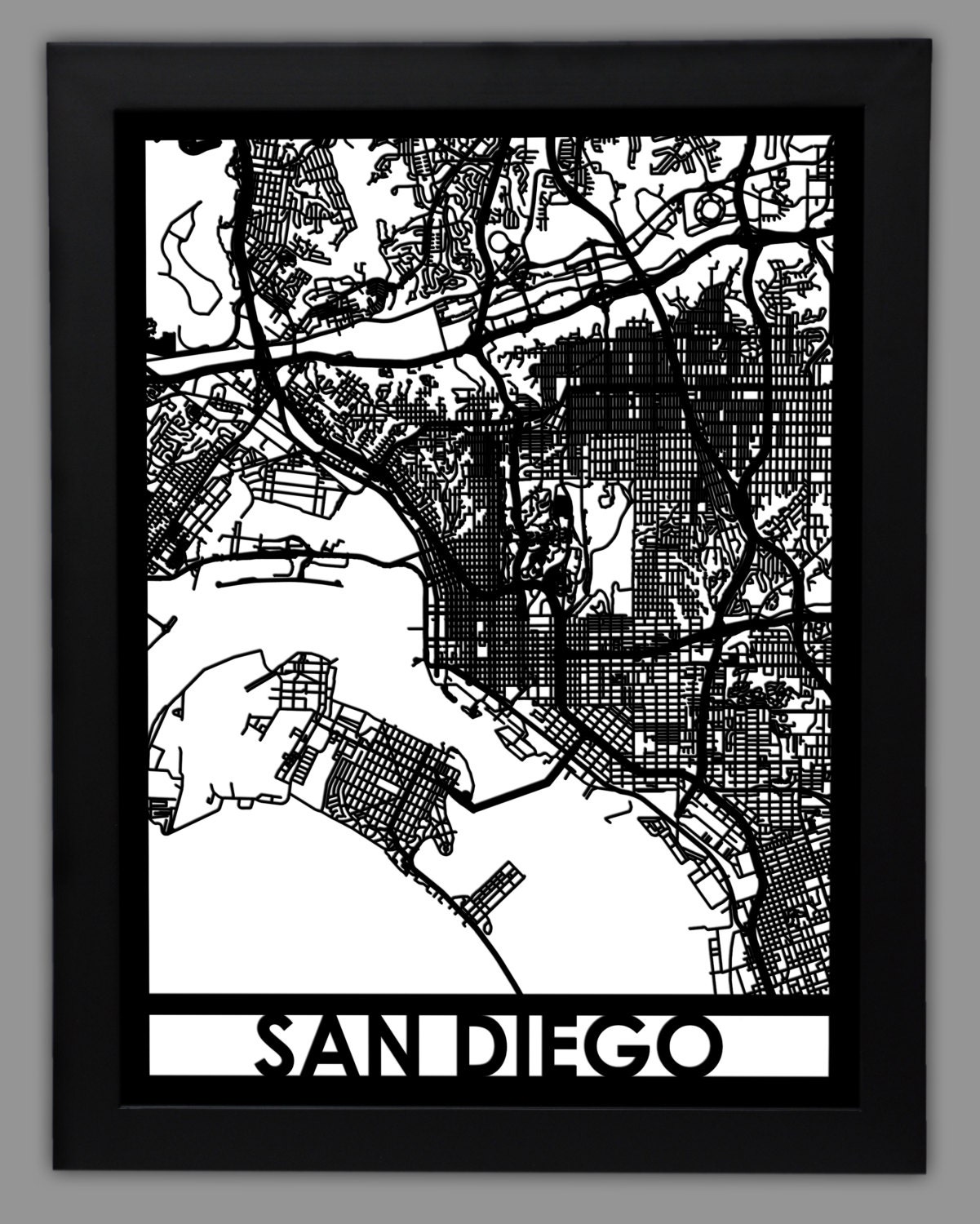Laser Cut Street Maps by CutMaps on Etsy