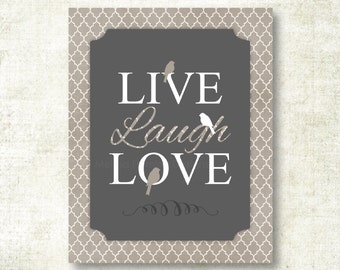 LIVE, Laugh, LOVE, Art Print (FM31)