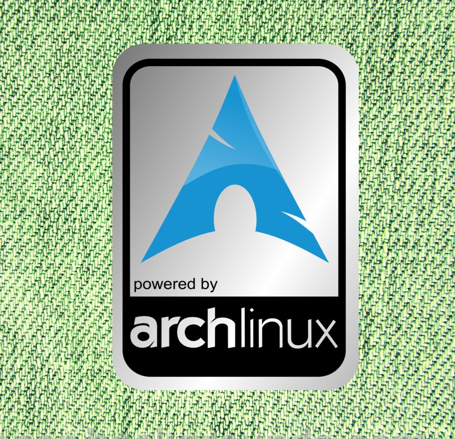 Aluminum Arch Linux Case Badge Sticker