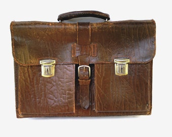 Vintage briefcase | Etsy