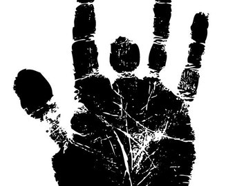 Jerry Garcia Missing Finger Palm Print design Printed on The Highest ...