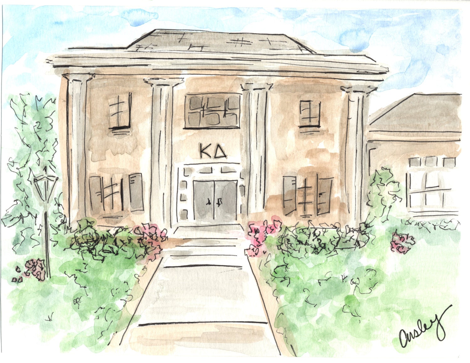 Georgia Southern University Kappa Delta House. by AnsleyOriginals