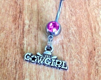 Cowgirl belly ring | Etsy