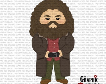 Hagrid Clip Art - Rubeus Hagrid Keeper of Keys at Hogwarts clipart from ...
