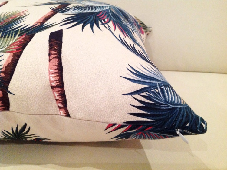 Palm Tree Cushion Palm Pillows Tropical Palms by MyBeachsideStyle