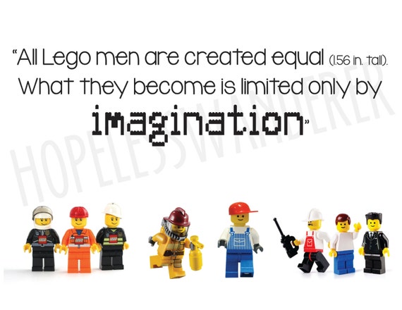 Imagination Lego Poster by hopelesswanderer8 on Etsy